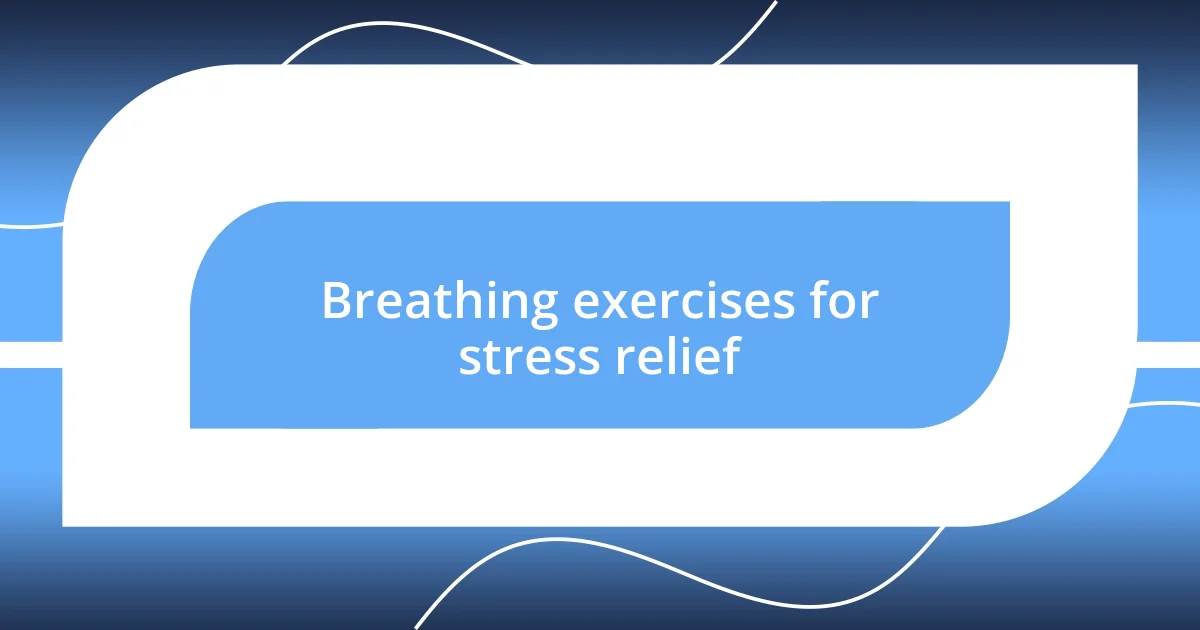 My methods for stress reduction byronrun.com